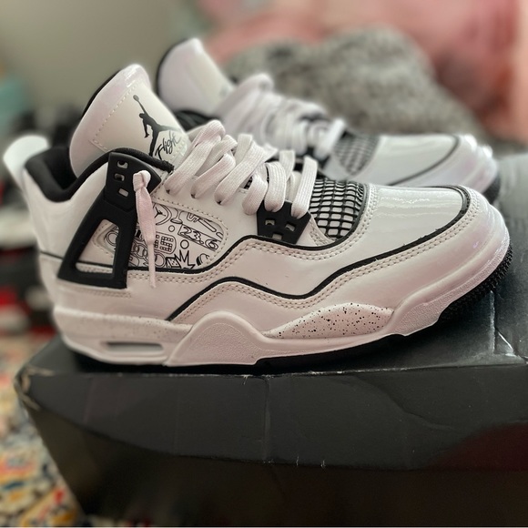 Jordan | Shoes | Diy Jordan 4s Size 45 Grade School | Poshmark